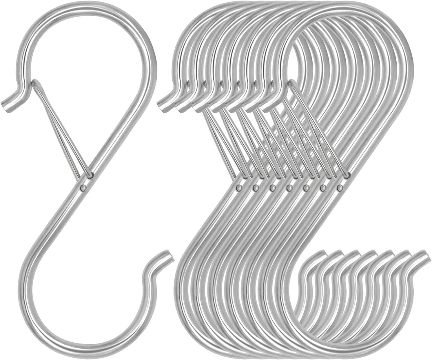 8 Pack/ 16 Pack S Hooks for Hanging, 3.5 inch Heavy Duty S Hooks with ...