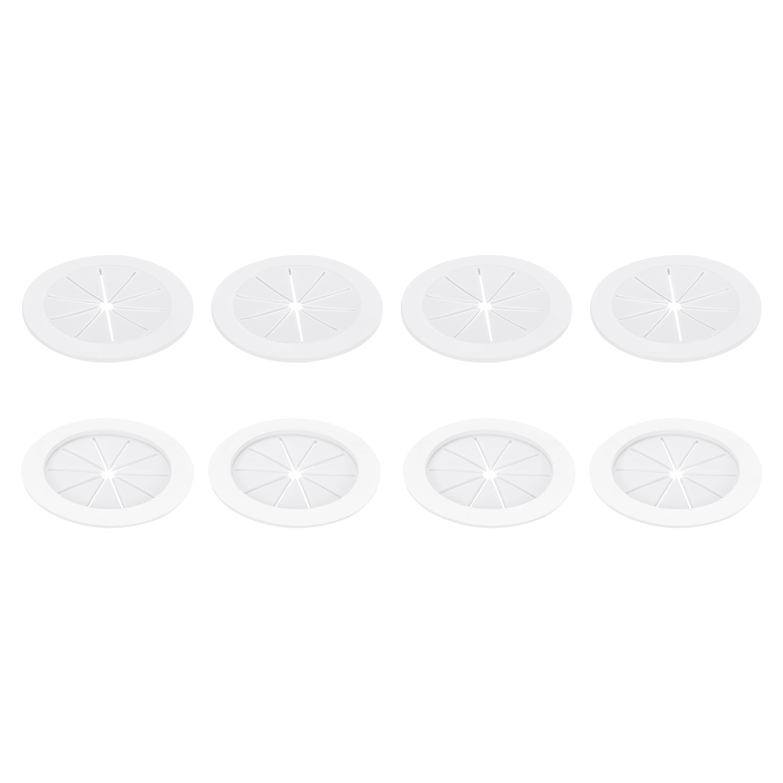 8 Pack 2.76 Inch Cable Grommets, Self-Adhesive Desk Hole Cover, White ...
