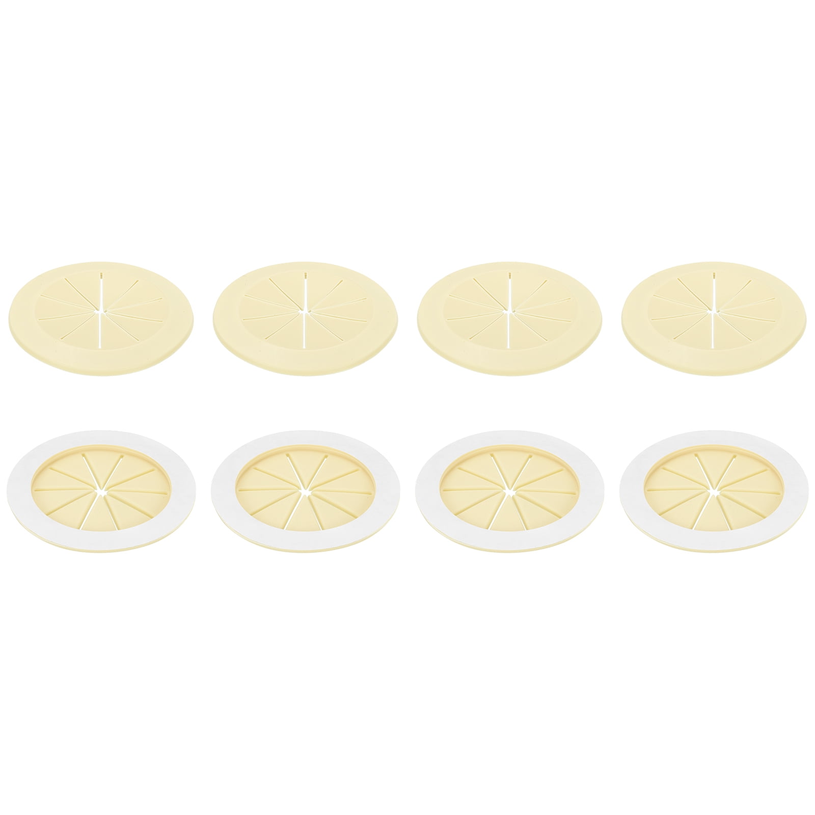 8 Pack 2.76 Inch Cable Grommets, Self-Adhesive Desk Hole Cover, Yellow ...