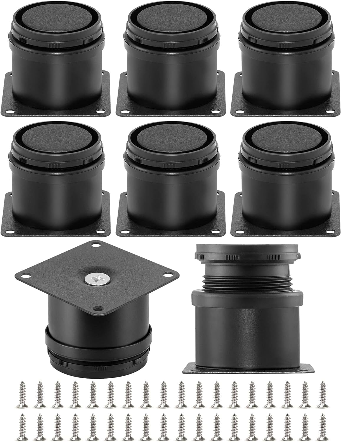 8-Pack 2 Inch Furniture Legs, Stainless Steel Legs for Furniture+32pcs ...