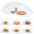 8 Pack 2 Size Mesh Food Covers for Outside, 2 Jumbo and 6 Large Cake ...