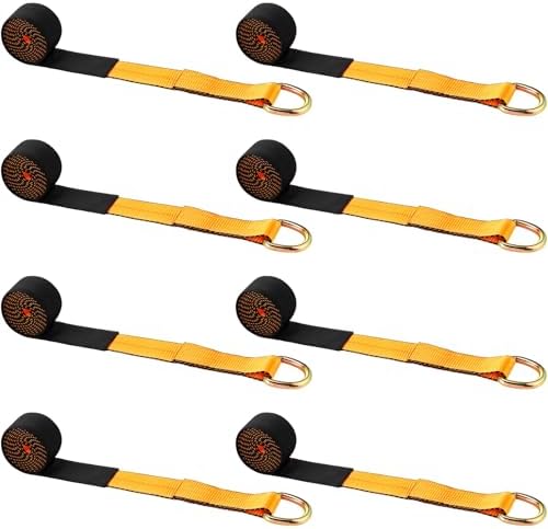 8 Pack 2'' X 8ft Tow Truck Straps Lasso Wheel Lift Straps Lasso Tow ...