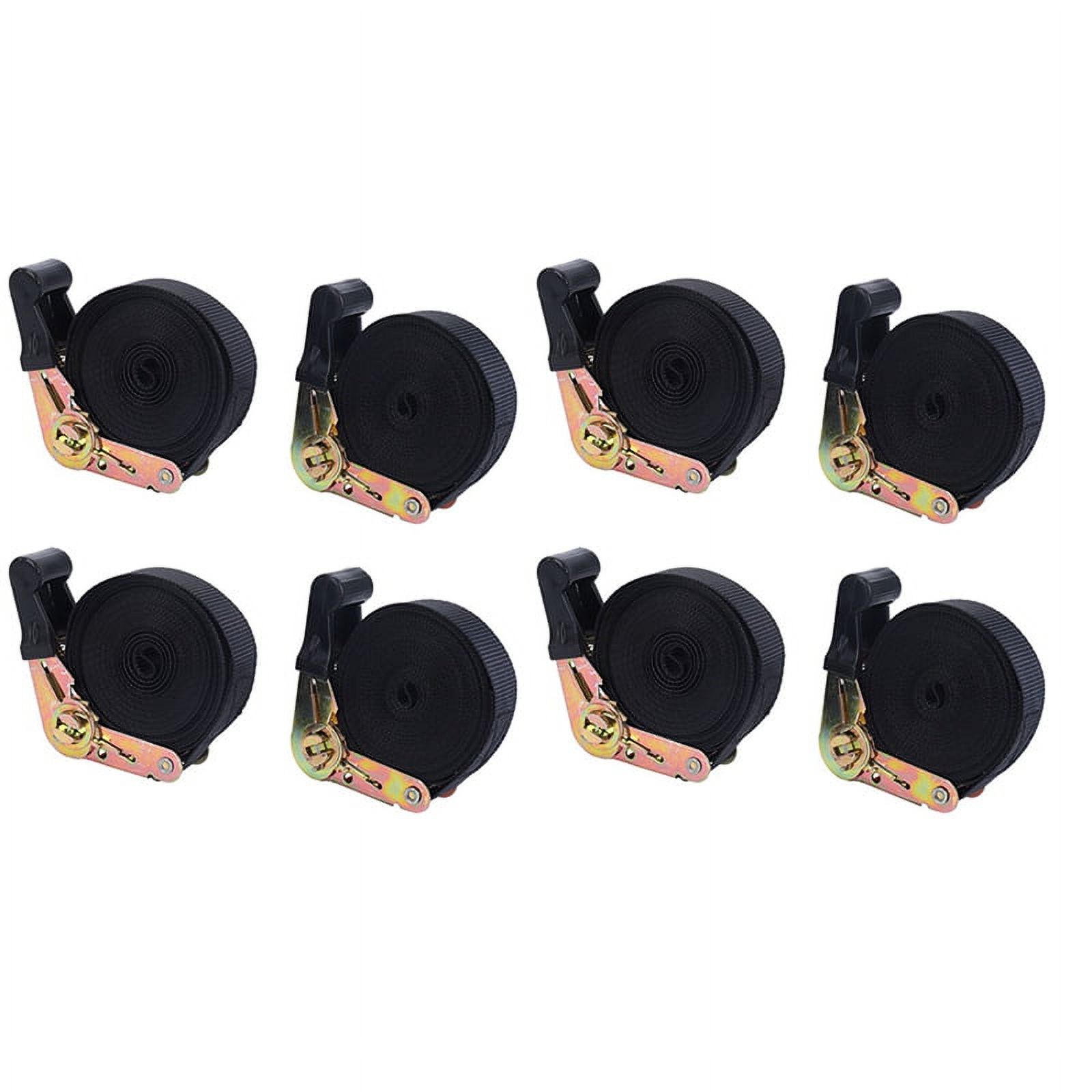 8 Pack 20 FT Ratchet Tie Downs Straps 6M X25mm Endless Ratchet Strap ...