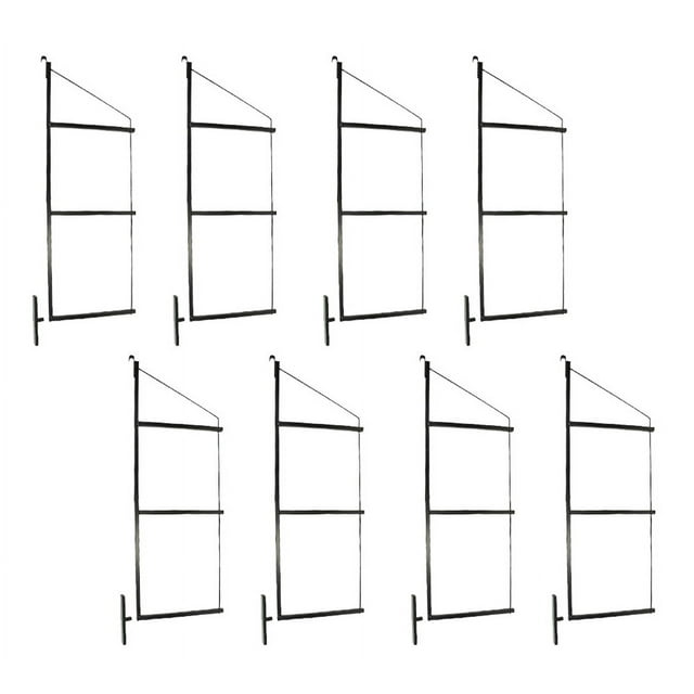 8 Pack of 3 Tier Shipping Container Shelving Bracket with 18"(D) x 60 ...