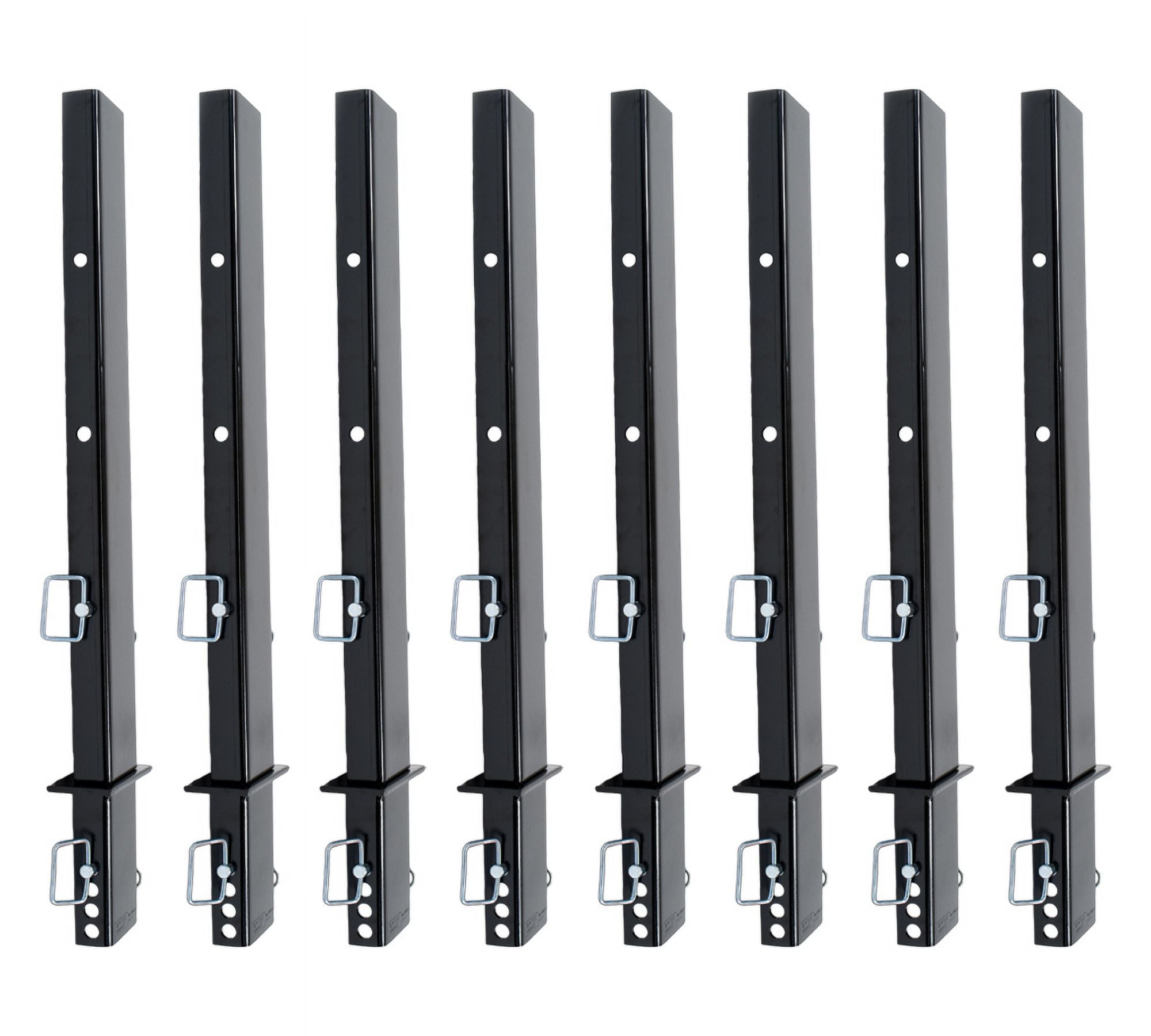 (8 Pack) 30" Adjustable C Channel Pipe Stake for Flatbed Trailer Hauler ...