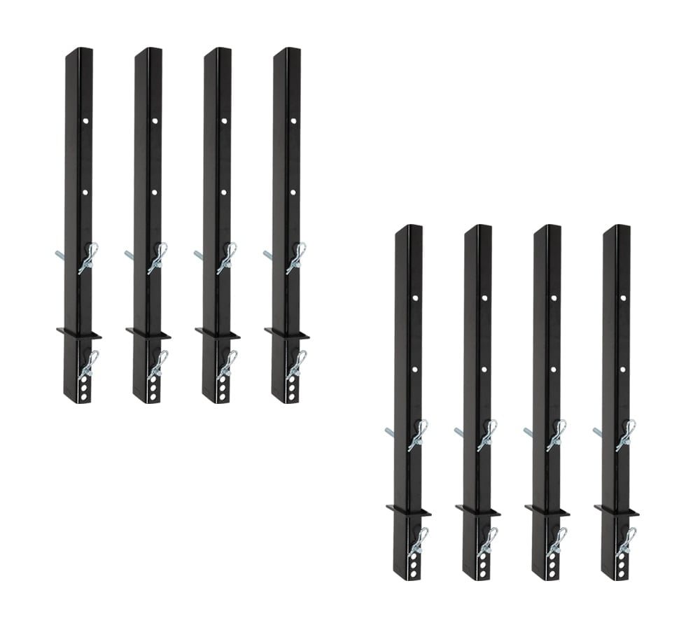 (8 Pack) 30" Adjustable C Channel Pipe Stake for Flatbed Trailer Hauler ...