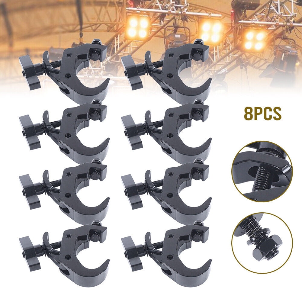 8 Pack 330lbs Heavy Duty Stage Lighting Clamps DJ Light Truss Clamp Set ...