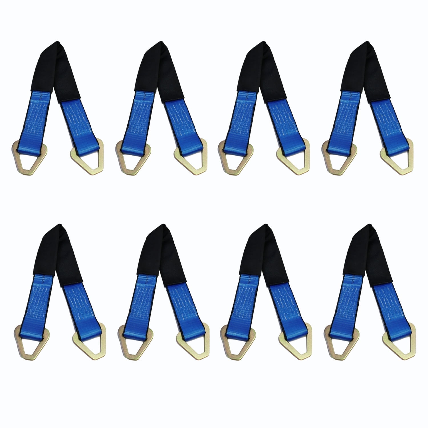 (8 Pack) 36" HD Axle Straps Car Hauler Tow Truck Wrecker Wheel Tie Down ...