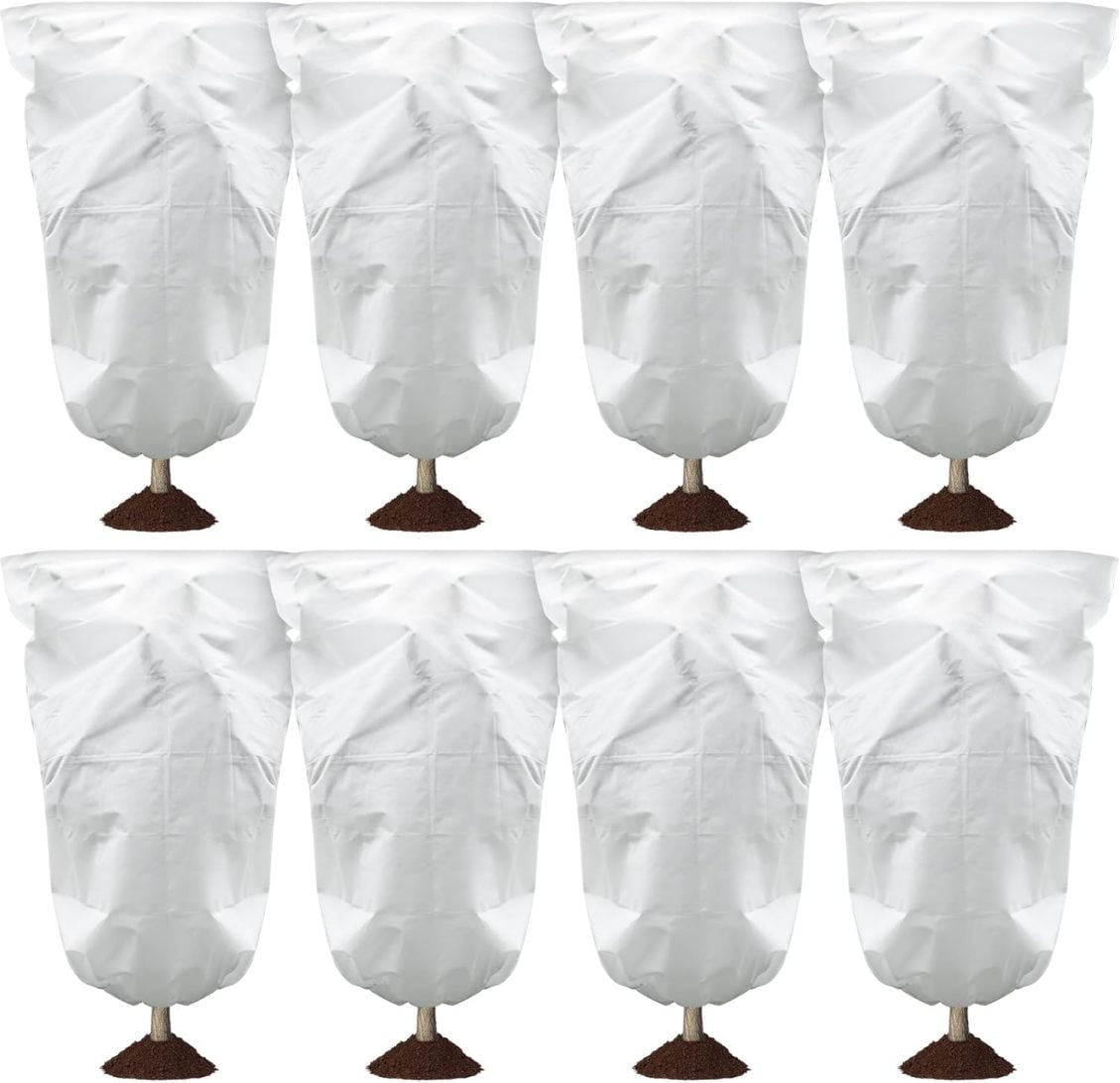 8 Pack 48x72 Inch Plant Covers Freeze Protection Large, 2.82oz/yd² ...