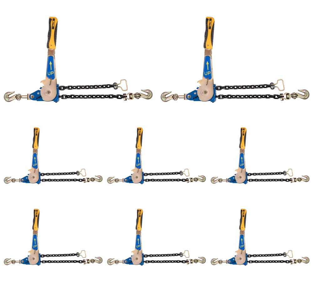 8 Pack 5/16"-3/8" Easy Ratcheting Chain Binder with Up to 36" Chain ...
