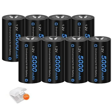 Palogreen Rechargeable C Battery 16-Pack 1.5V Type-C USB C Size Lithium ...