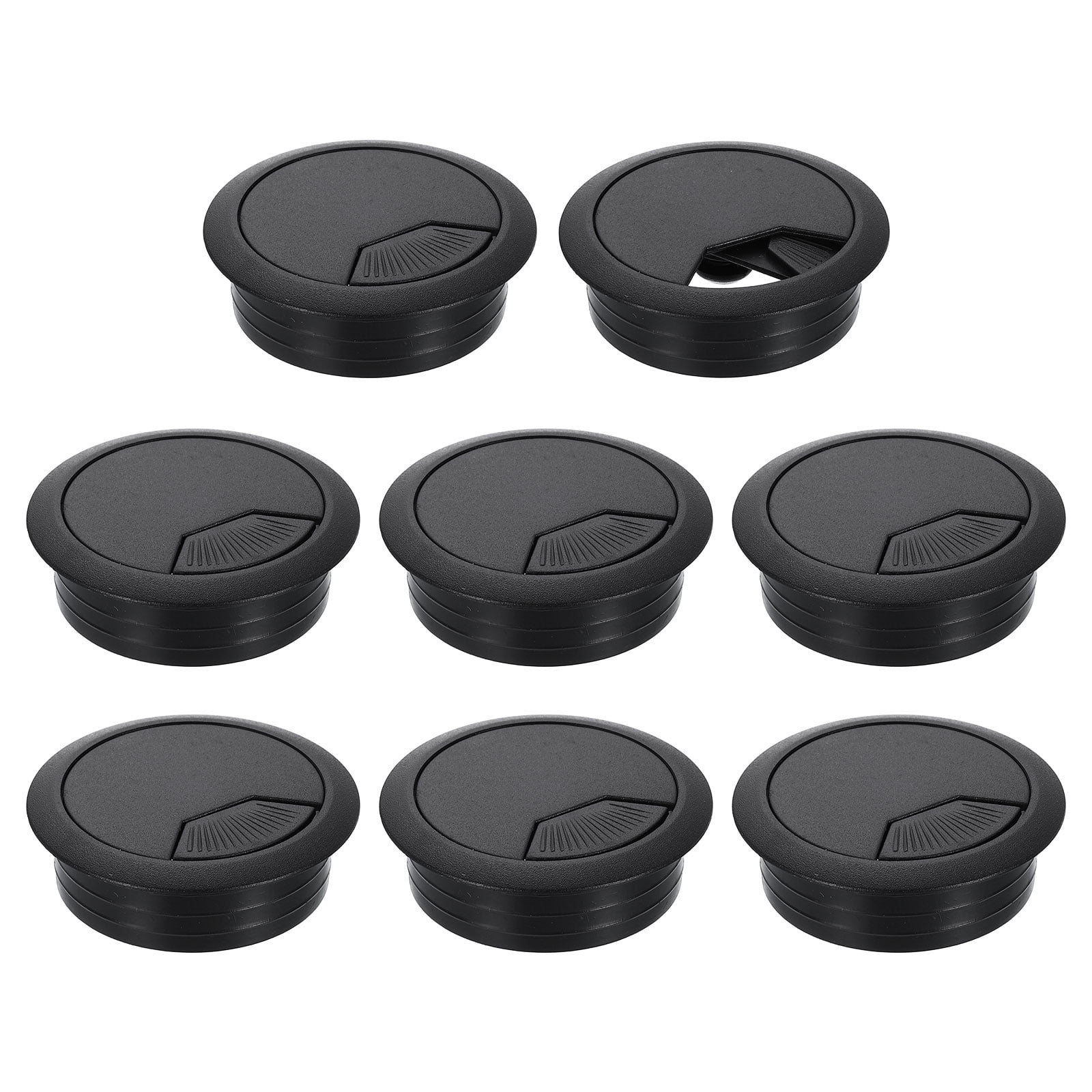 8 Pack 50mm (1.97 Inch) Desk Grommet, Plastic Cable Hole Cover, Wire ...