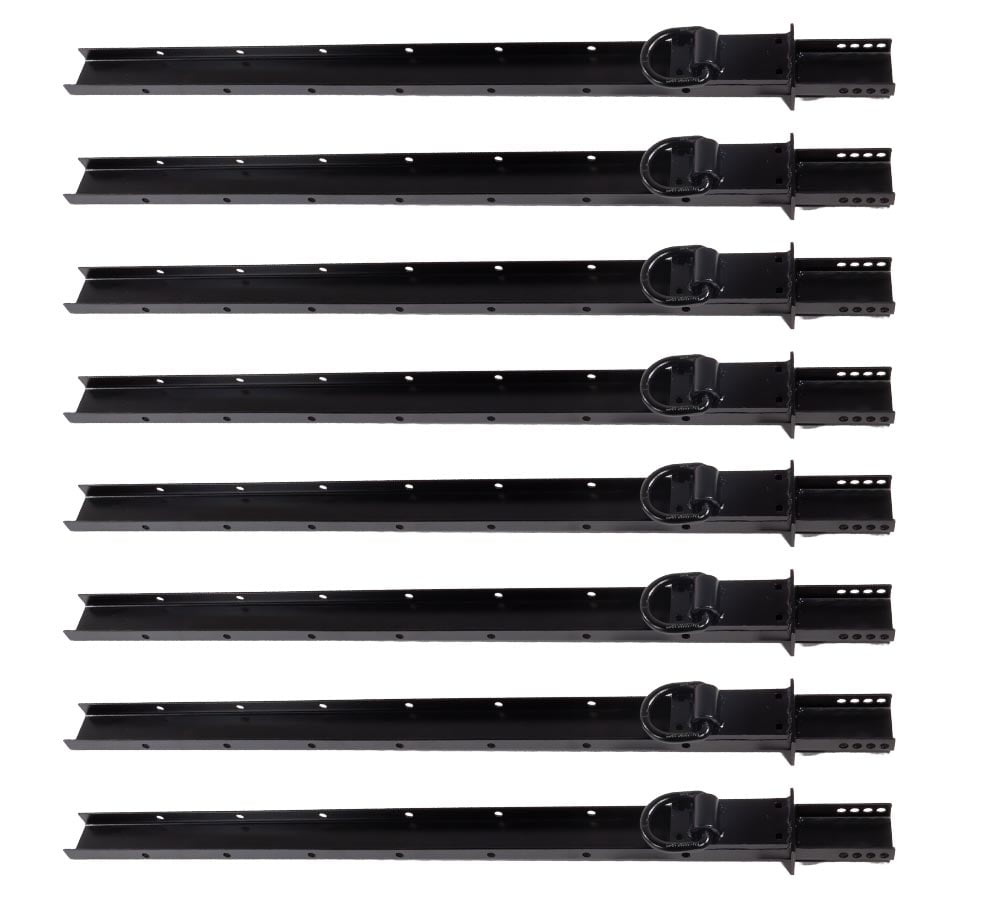 8 Pack 54" Adjustable C-Channel Pipe Stake w/ Welded 5/8" D-ring and 2 ...