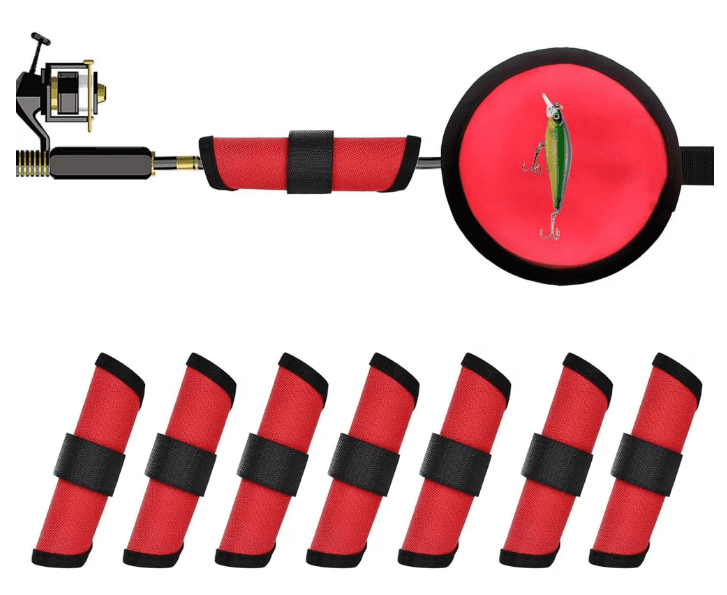 8 Pack 6" Fishing Lure Covers Shield,Lure Wraps with Durable Fishing ...