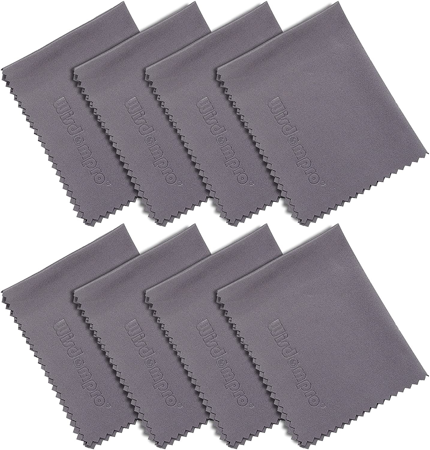8-Pack 6x7 Inches Microfiber Cleaning Cloth for Camera Lens, Glasses ...