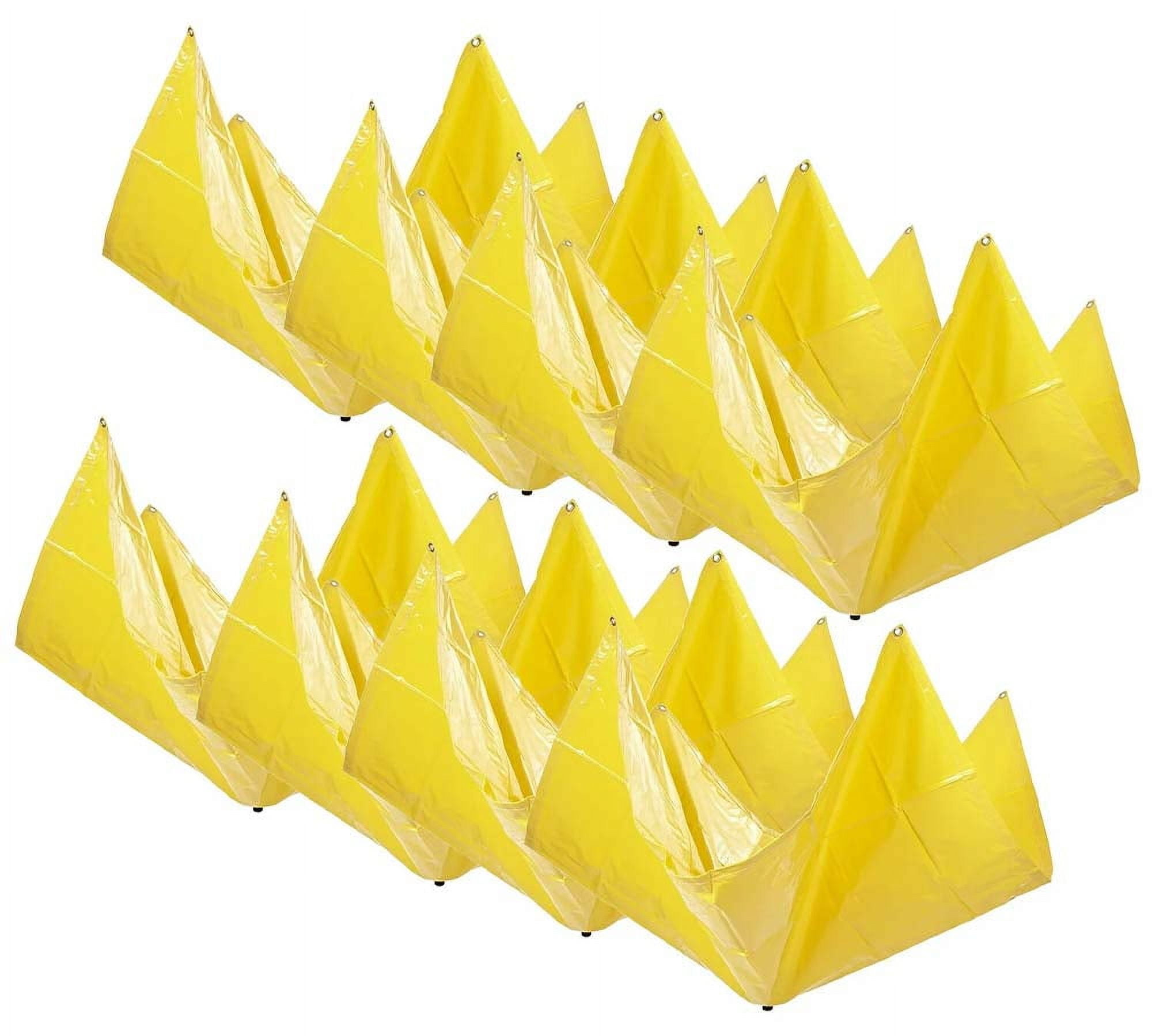 8 Pack 7'x7' Roof Ceiling Leak Diverter Drain Tarp - Vinyl Coated ...