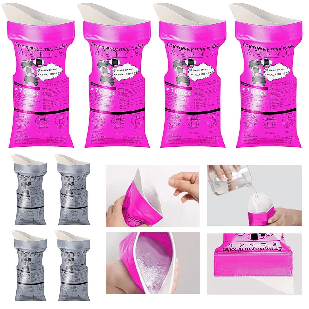 8 Pack 700ml Emergency Urine Pee Container, Portable Car Urine Bag ...