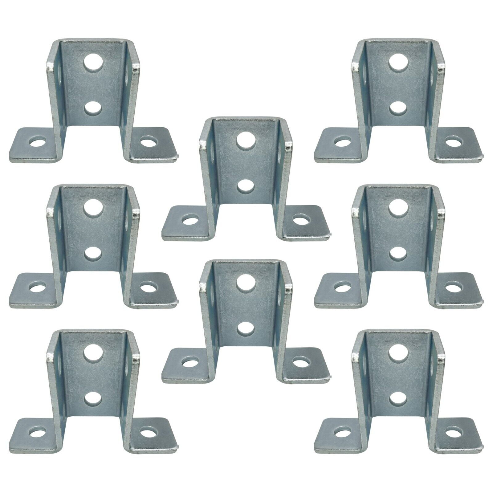 8 Pack - 8 Hole, Wing Shaped 90 Degree Connector Bracket for All 1-5/8 ...