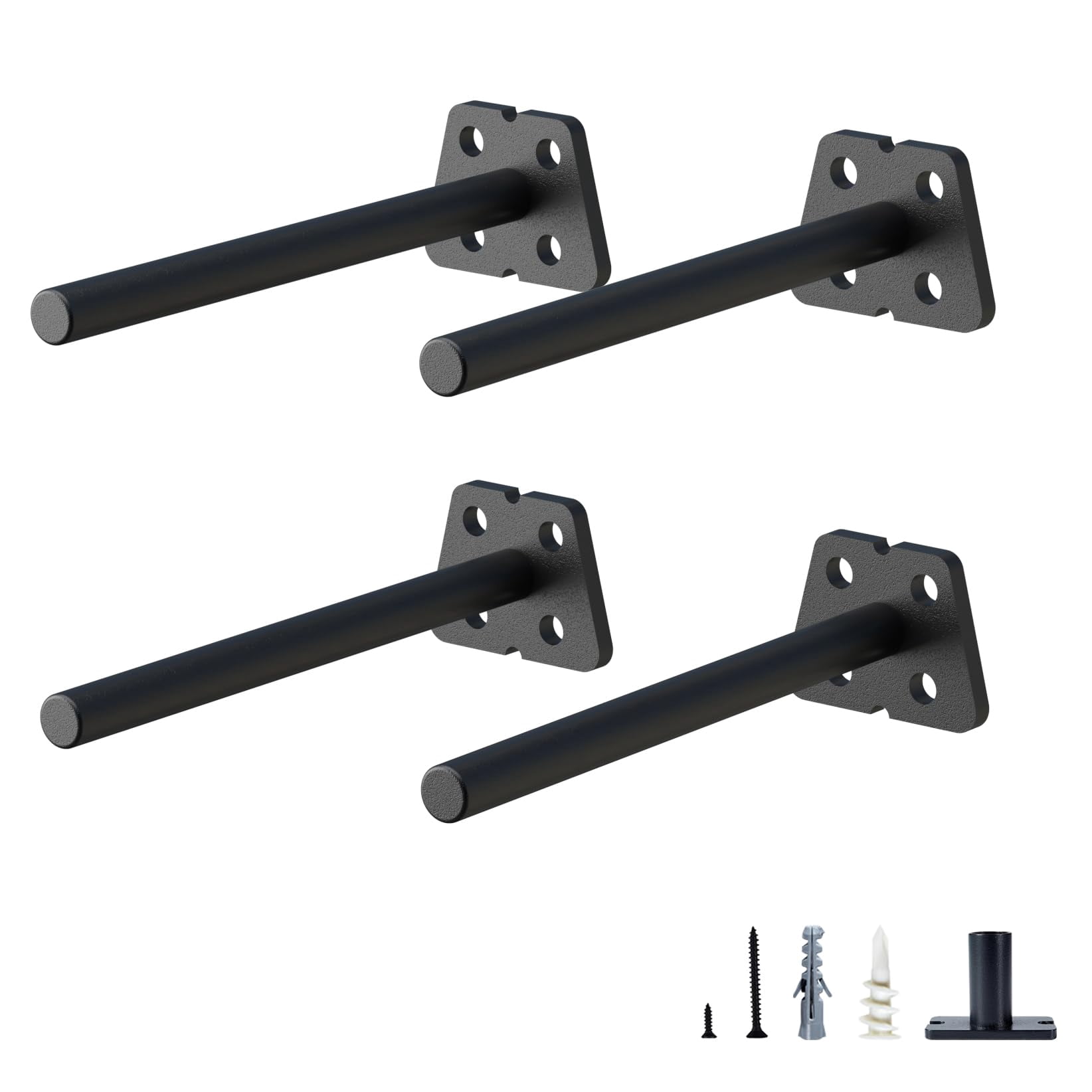 8-Pack 8 Inch Hidden Floating Shelf Bracket, Heavy Duty Blind Shelf ...