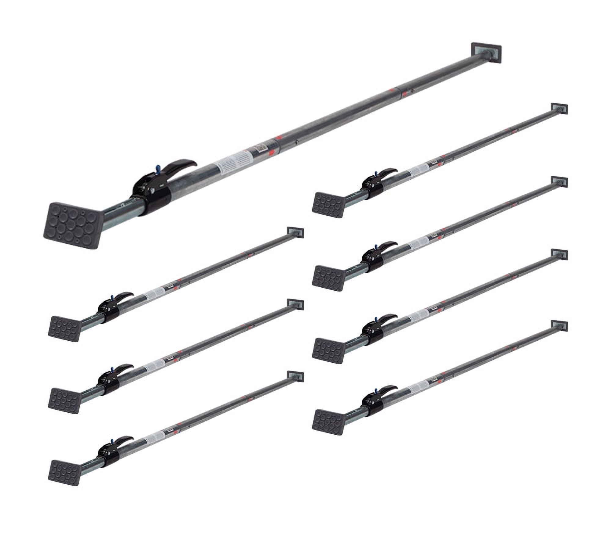 8 Pack 89-3/4" to 104-1/2" Long Steel Telescoping Ratcheting Load Lock ...