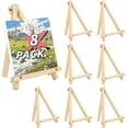 8 Pack 9 Inch Easel for Painting, Wooden Easel Stand for Sign Table Top ...
