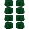 8 Pack 90 Inch Hunter Green Round Tablecloths, Washable Polyester Dark ...