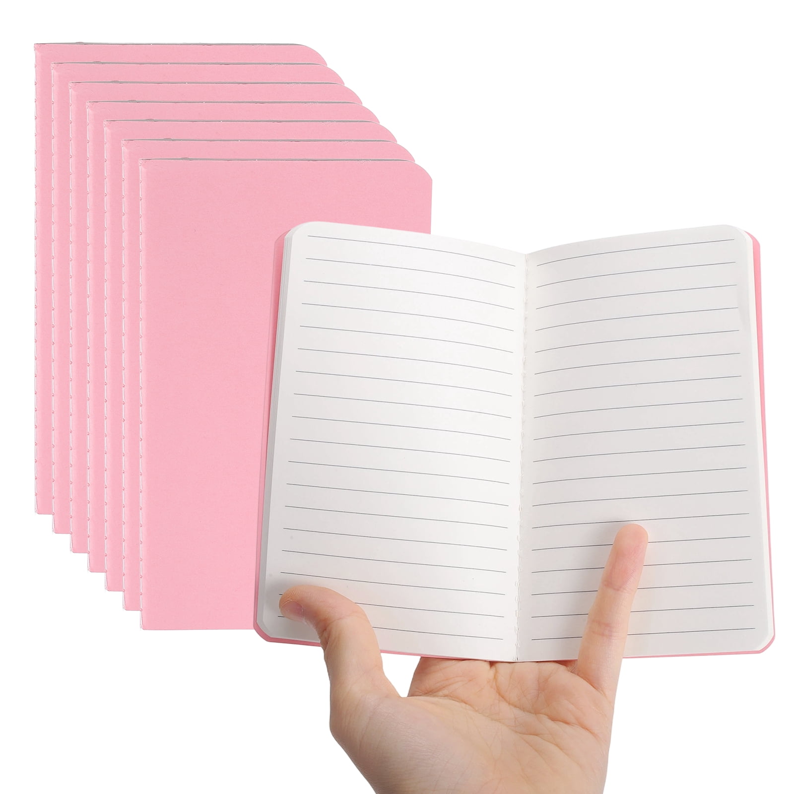 8 Pack A6 Notebook, A6 Journal Mini Notebook Pocket Kraft Memo Notepads ...