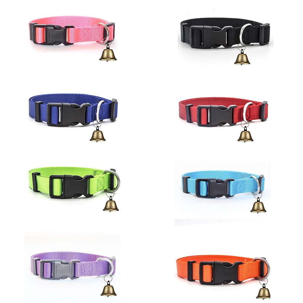 8-Pack Adjustable Nylon Collars with Bells for Sheep, Goats, and Cows ...