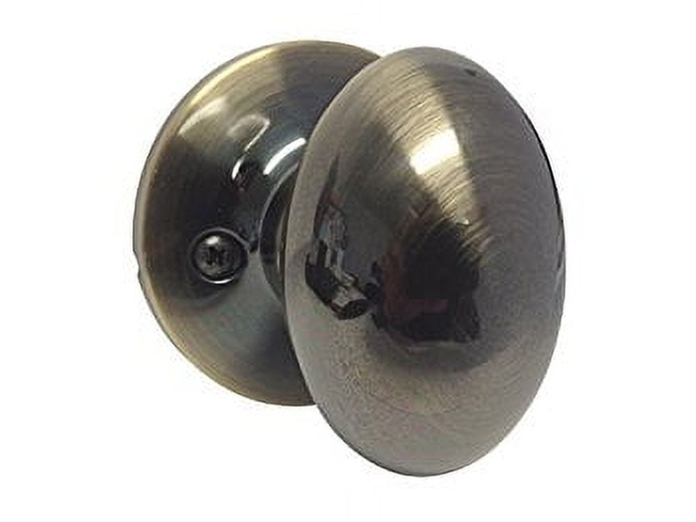 8 Pack Antique Brass Dummy Single Closet Door Oval Egg Style Knob ...