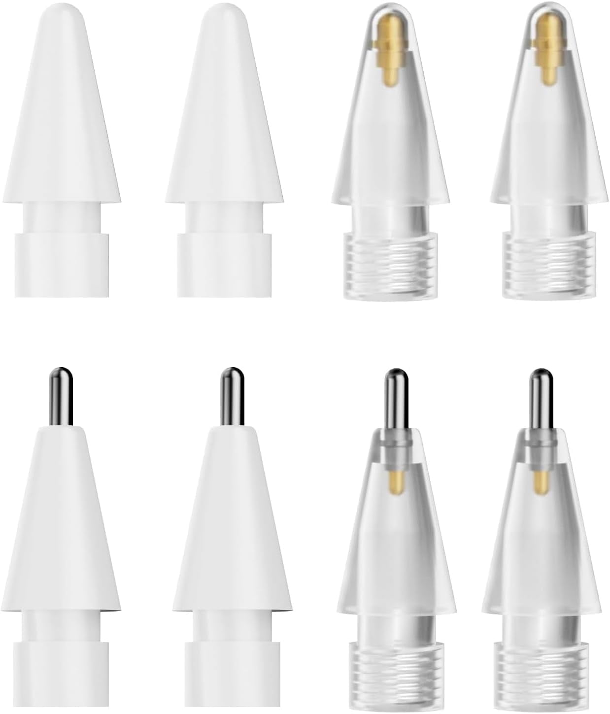 8 Pack Apple Pencil Tips, Upgraded Replacement Pencil Nibs Compatible ...