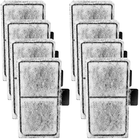 8 Pack Aquarium Filter Cartridge Replacement Fish Tank Filter Cartridge ...