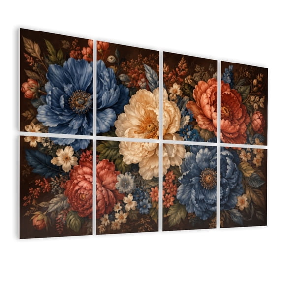 8 Pack Art Acoustic Panels Sound Absorbing Dark Brown Blue Vintage ...