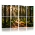 8 Pack Art Acoustic Panels Sound Absorbing Green Forest Nature ...