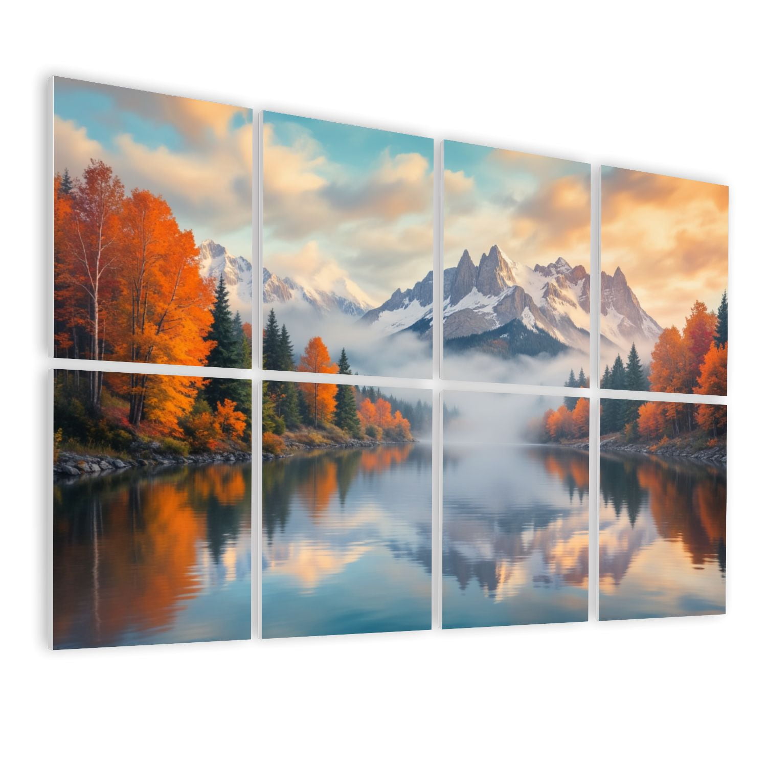 8 Pack Art Acoustic Panels Sound Absorbing Majestic Autumn Mountain ...