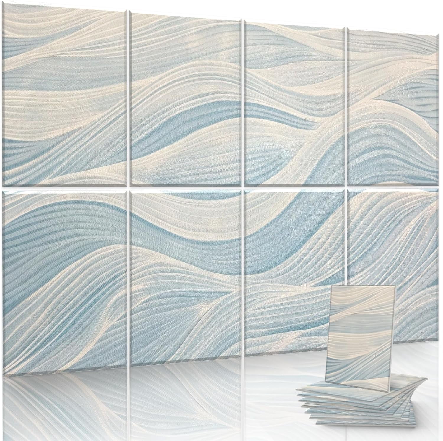8-Pack Art Acoustic Panels Sound Absorbing Panels, 48x32 Inch ...