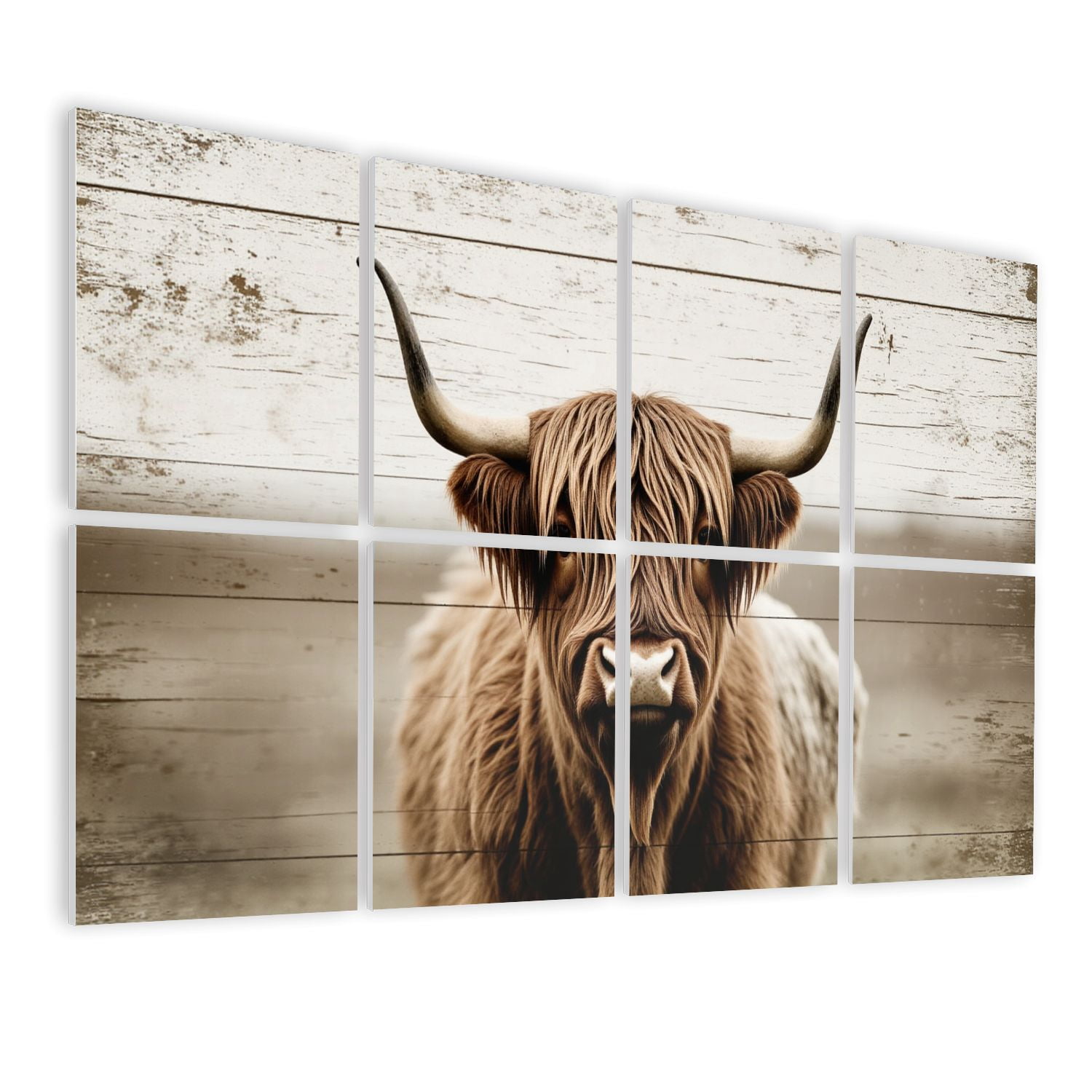 8 Pack Art Acoustic Panels Sound Absorbing Sepia Farmhouse Barn ...