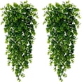 8 Pack Artificial Hanging Eucalyptus Vines, 32" Fake Trailing Greenery ...