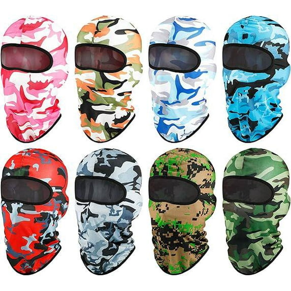8 Pack Balaclava Face Mask Full Face Cover Hood Shiesty Ski Mask for ...