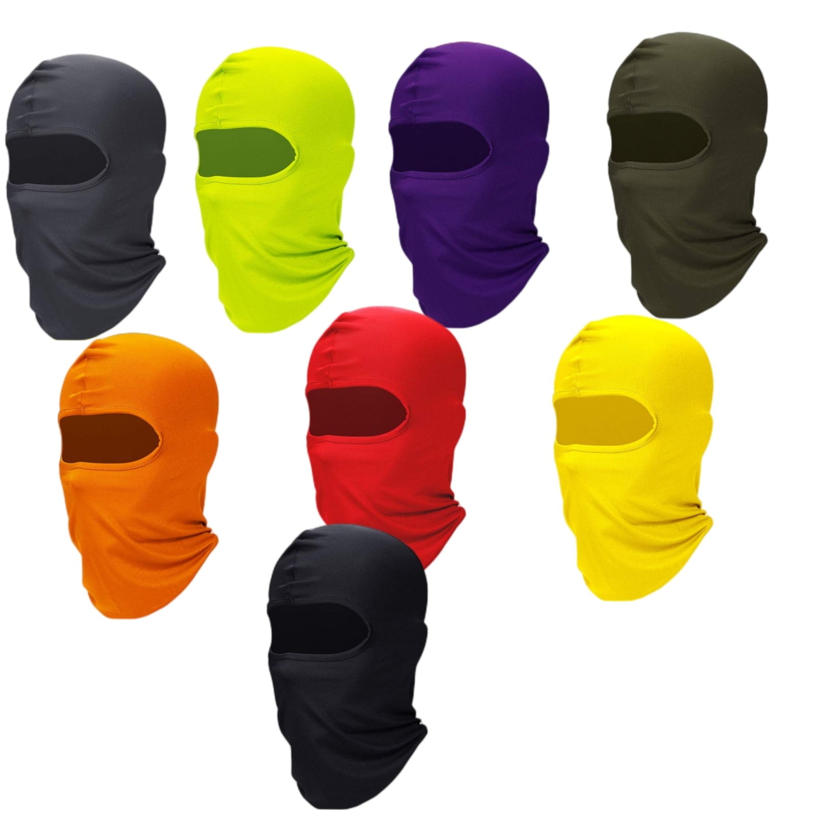 COOLZU Black 8-Pack Balaclava Ski Mask: Multipurpose Hood for Men ...
