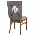 8 Pack Baseball Chair Back Covers Sports Gray Background Cartoon ...