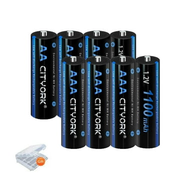 20 Pack AA Batteries 3000mAh 1.2V Ni-MH High Capacity AA Rechargeable ...