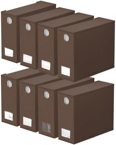8 Pack Bed Sheet Organizers and Storage, Foldable Linen Closet ...