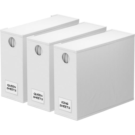 8 Pack Bed Sheet Organizers and Storage, Foldable Sheet Organizer for ...