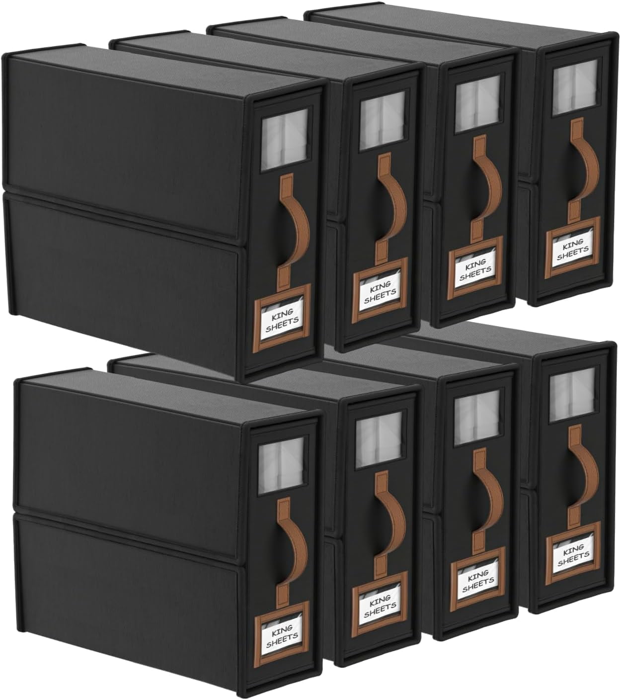 8 Pack Bed Sheets Organizers And Storage (King Size),Foldable Sheet ...