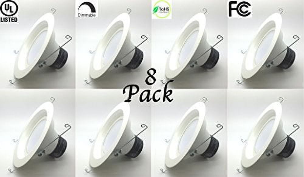 8-Pack Bioluz LED 6" BRIGHTEST RETROFIT (120 Watt Equivalent) WARM ...