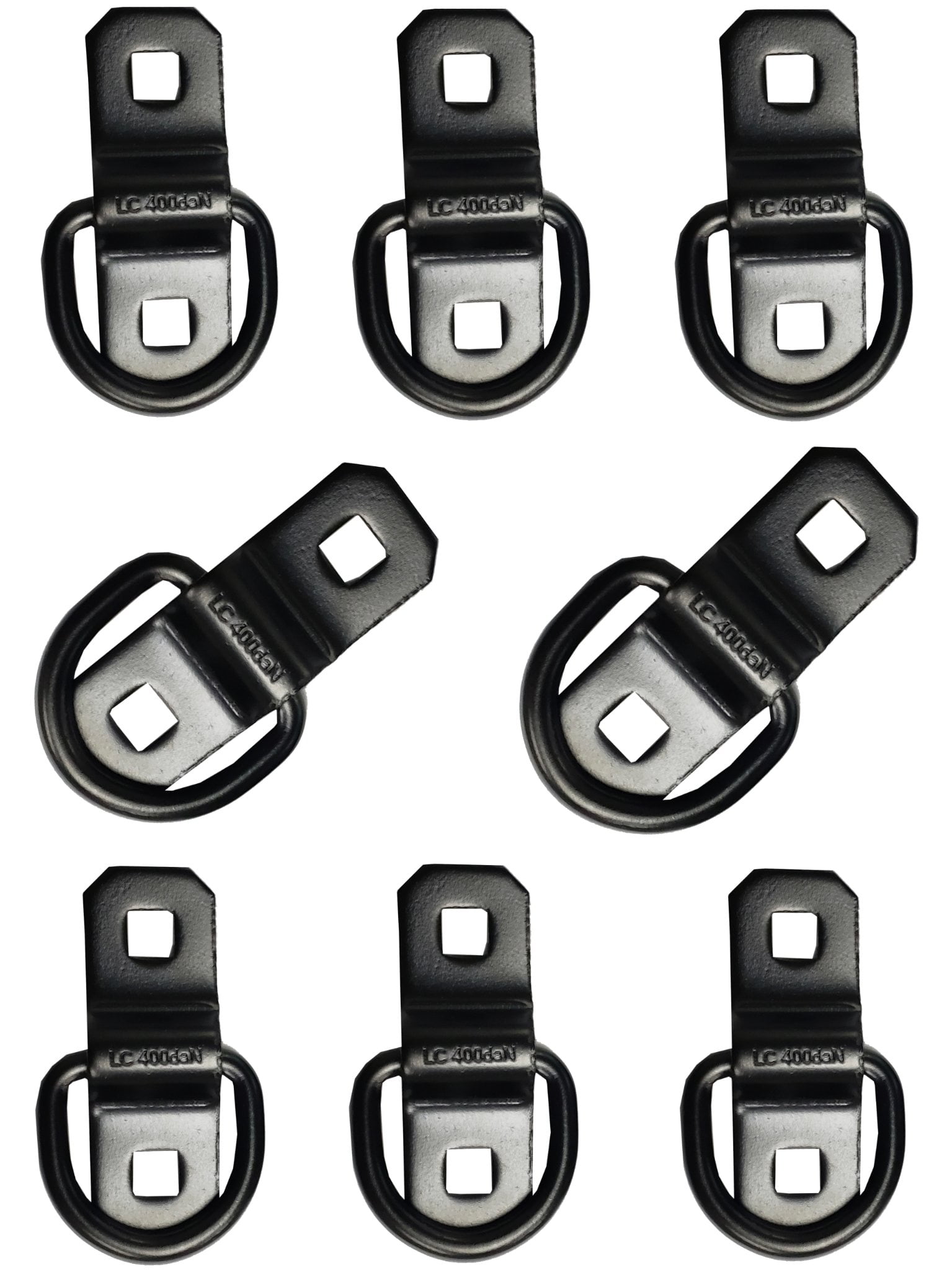 8 Pack Black D Ring Tie Down Anchors Ring Heavy Duty Flip Anchor Ring ...