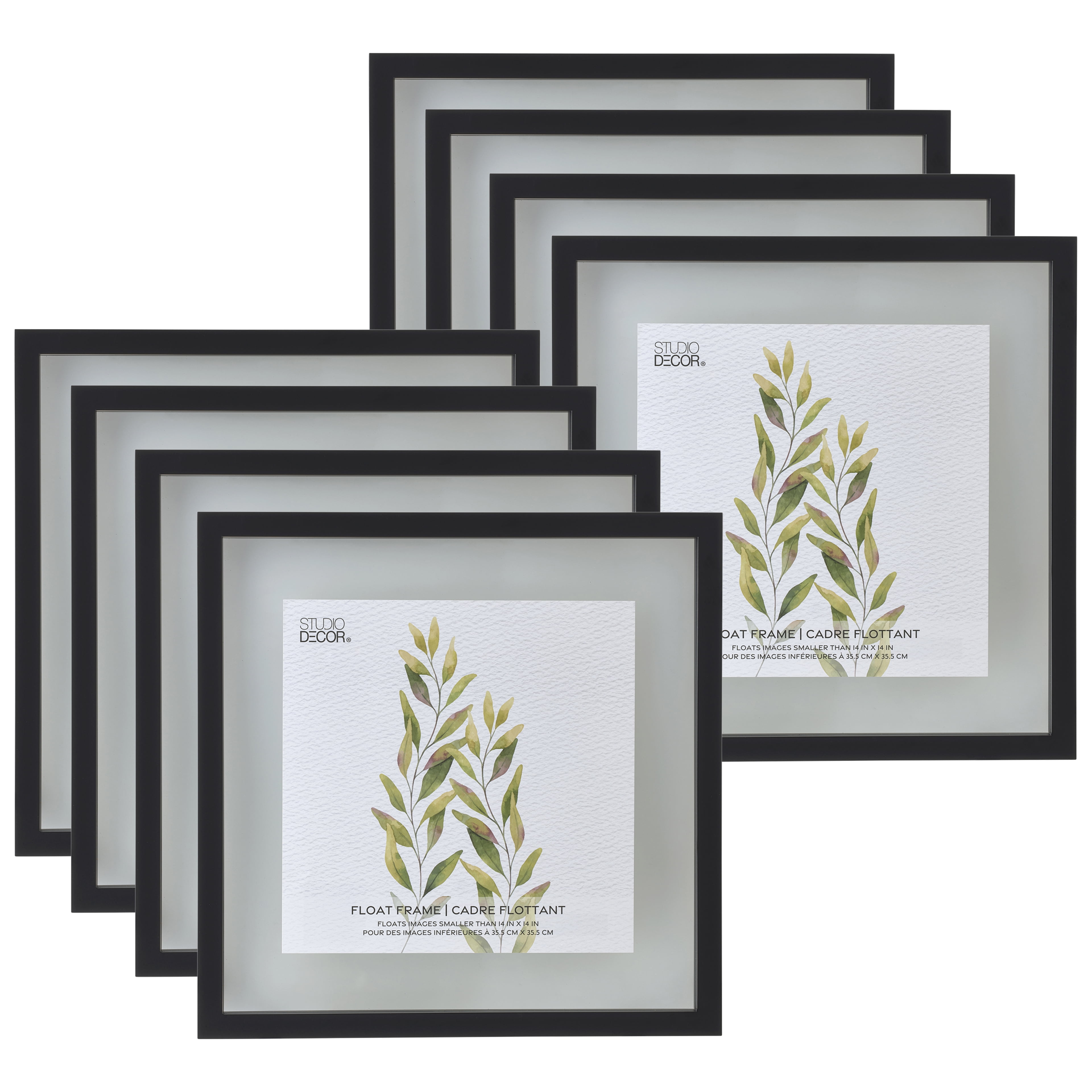 Studio Décor® Black Float Frame, 8 Pack, Picture/Photo Glass Display ...