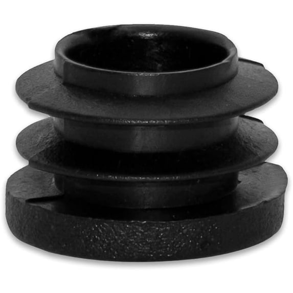 8 Pack Black Plastic Hole Plug Round Tubing End Cap Chair Glide Inserts ...