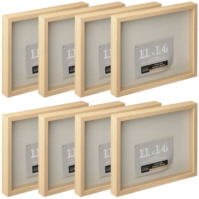 8 Pack: Blonde Belmont 11" x 14" Shadowbox by Studio Décor® - Walmart.com