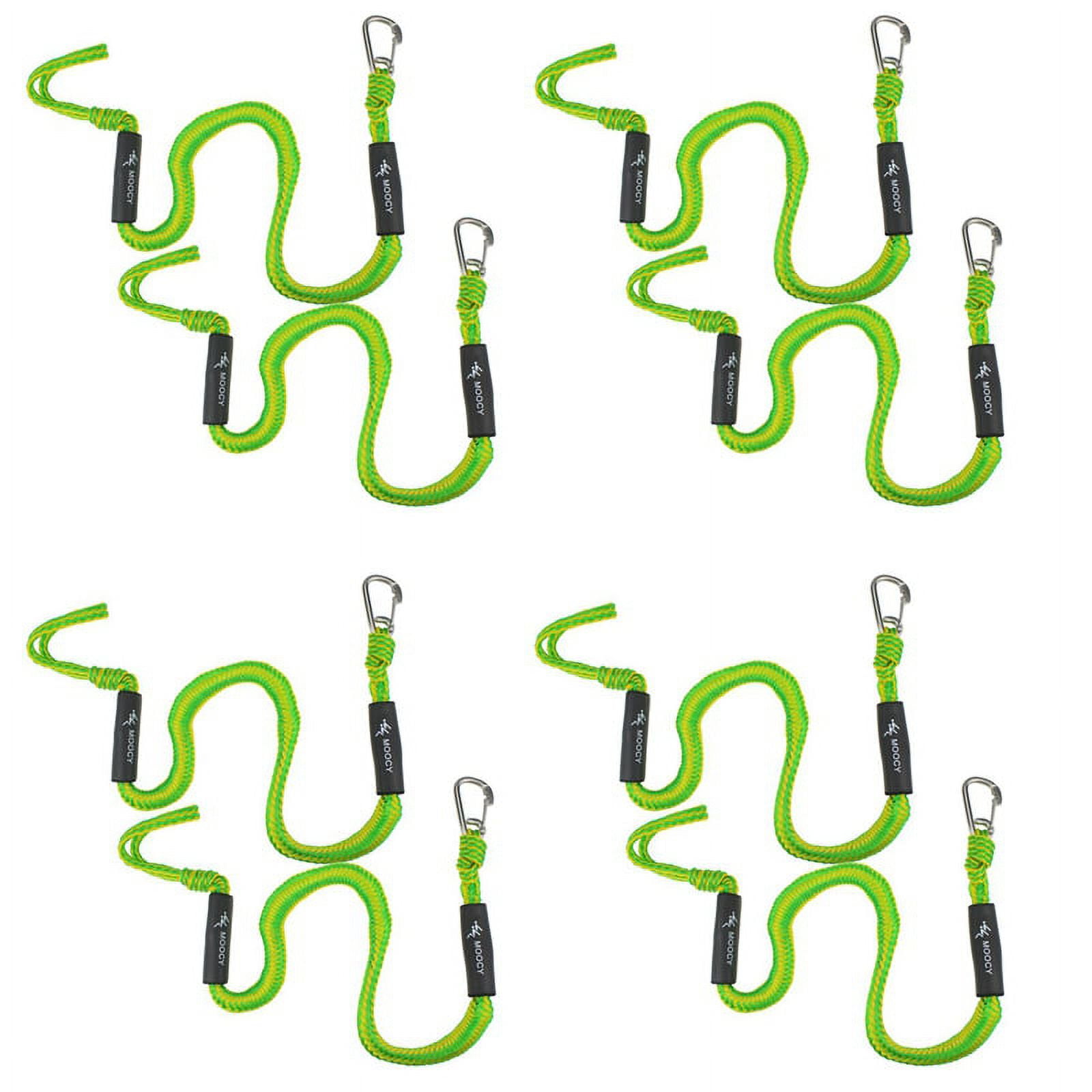 8-Pack Boat Bungee Dock Line with Hook Mooring Rope for Boats Pontoon ...
